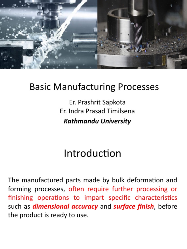 Basic Maching Process and Machine Tools Part 1 | PDF | Machining ...