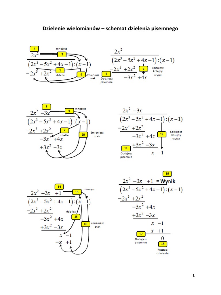 Dzielenie Wielomianów | PDF