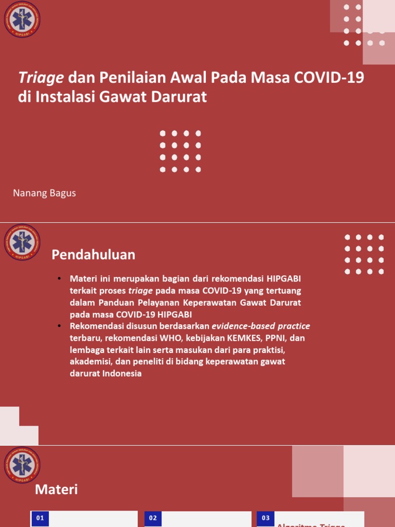 Triase Covid (Hipgabi) | PDF