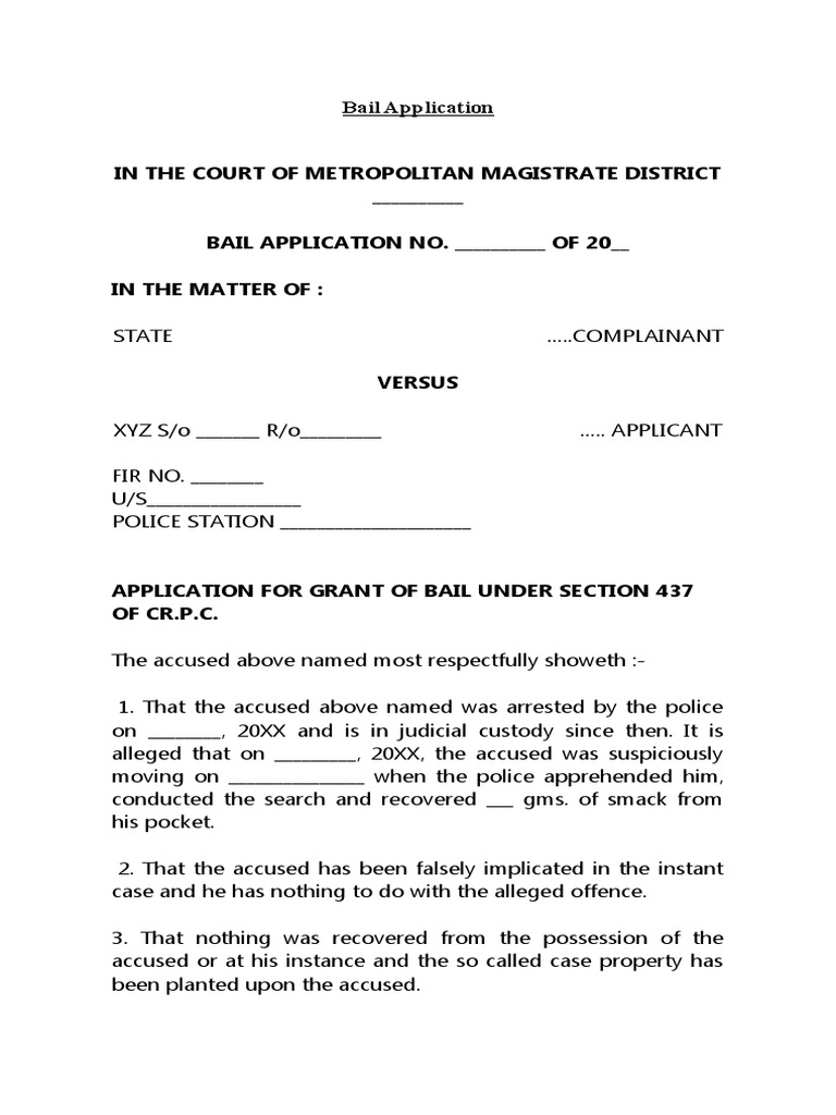 Bail Application | PDF