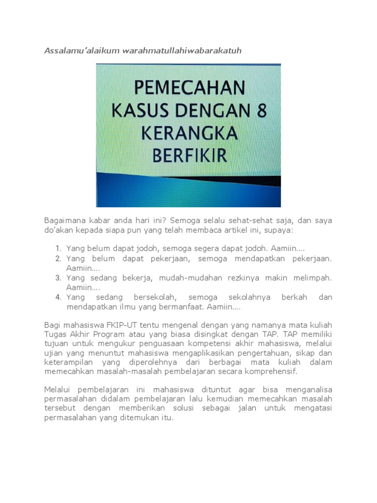 Materi 1 Tap S1 PGSD Bi | PDF
