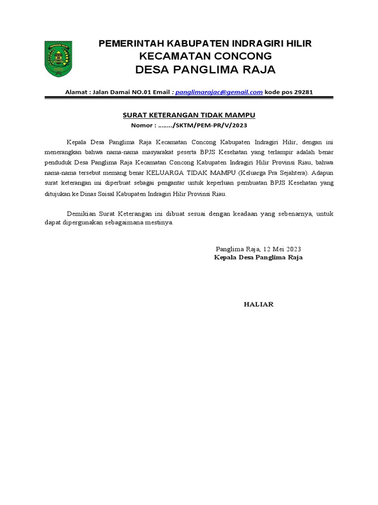 SKTM BPJS Kesehatan | PDF