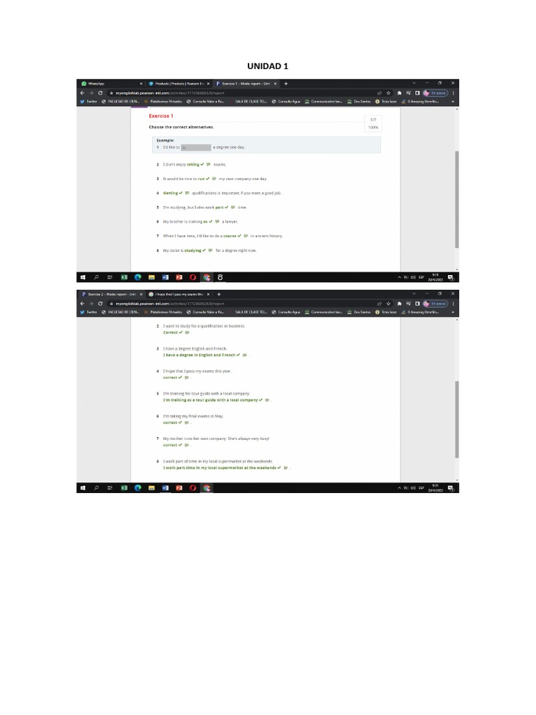 Pearson Answers ROadmap - Myenglish lab | PDF