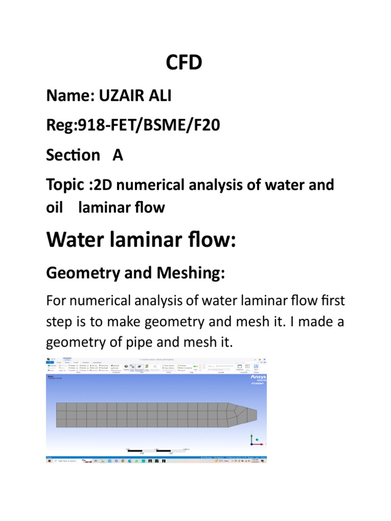 CFD Report | PDF | Fluid Dynamics | Computational Fluid Dynamics