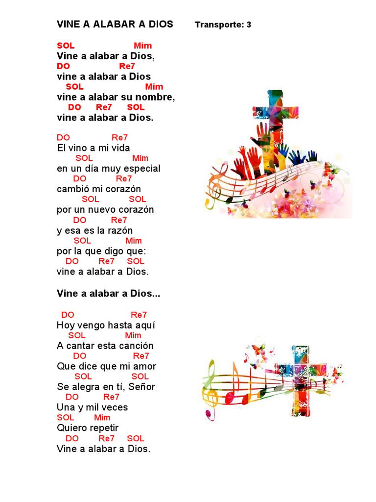 Vine A Alabar A Dios | PDF