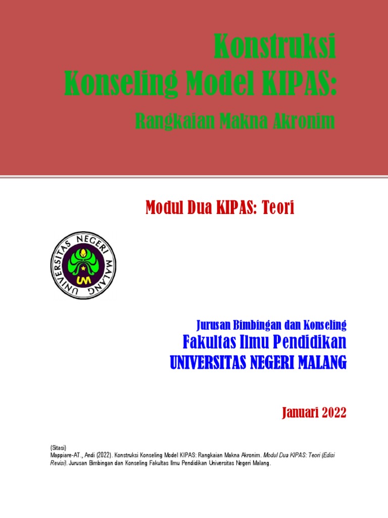 Konseling Model KIPAS: Teori dan Praktik | PDF