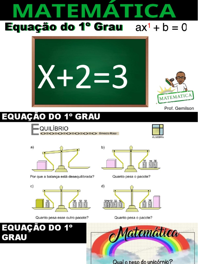 Equação Do 1grau | PDF