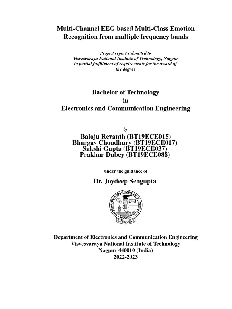 Thesis Report | PDF | Support Vector Machine | Machine Learning