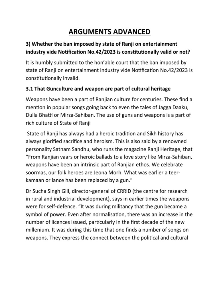 Arguments Against | PDF | Government | Justice