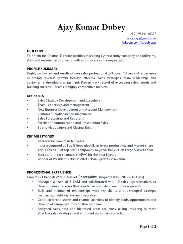 Ajay Kumar Dubey April 2023 | PDF | Sales | Customer Relationship Management