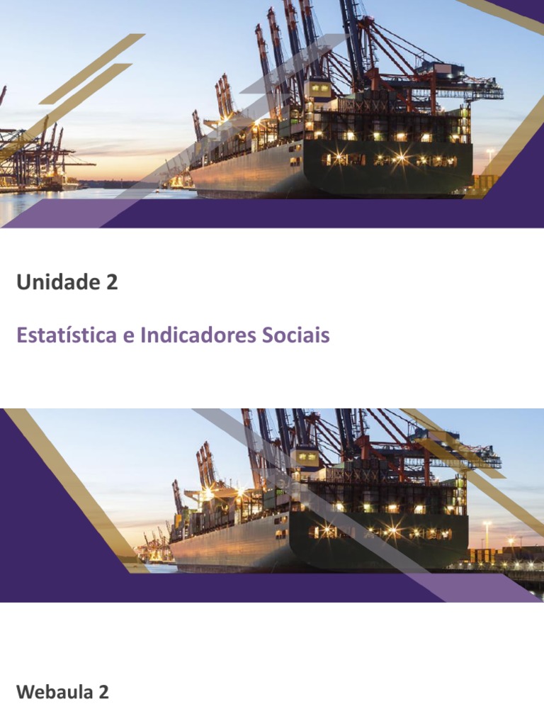 Unidade 2: Estatística e Indicadores Sociais | PDF | Amostragem ...