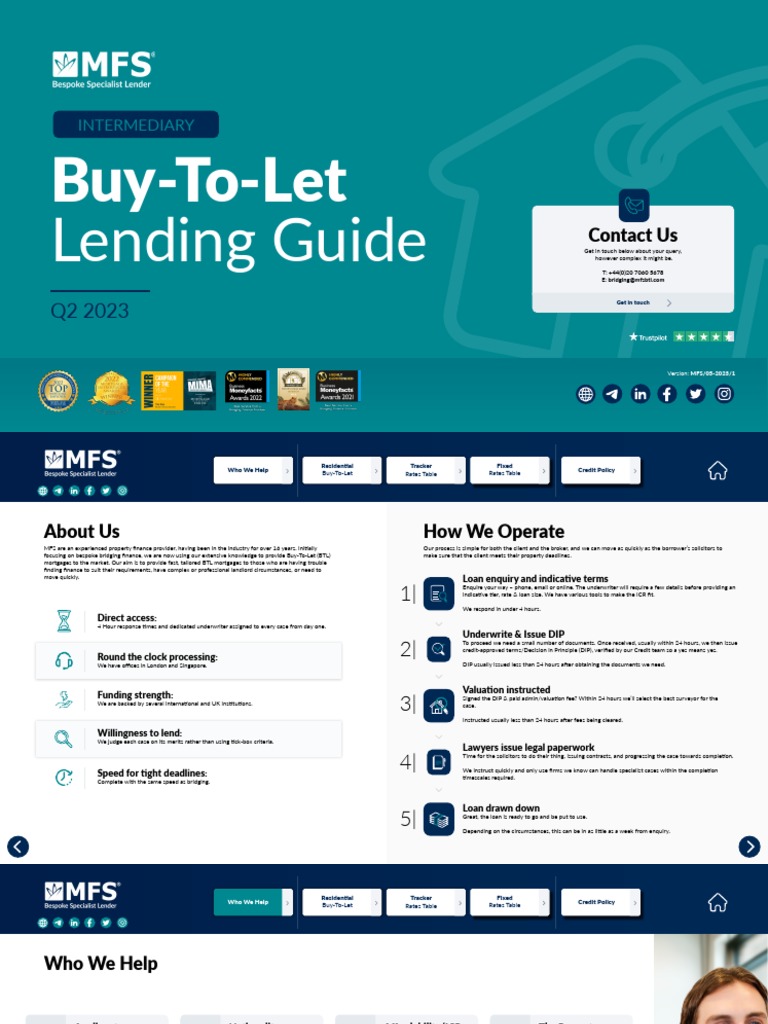 Q2 2023 - BTL Lending Guide - UW | PDF | Loans | Mortgage Loan