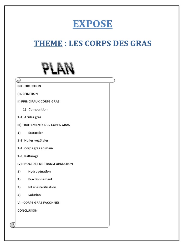 Corps Gras | PDF