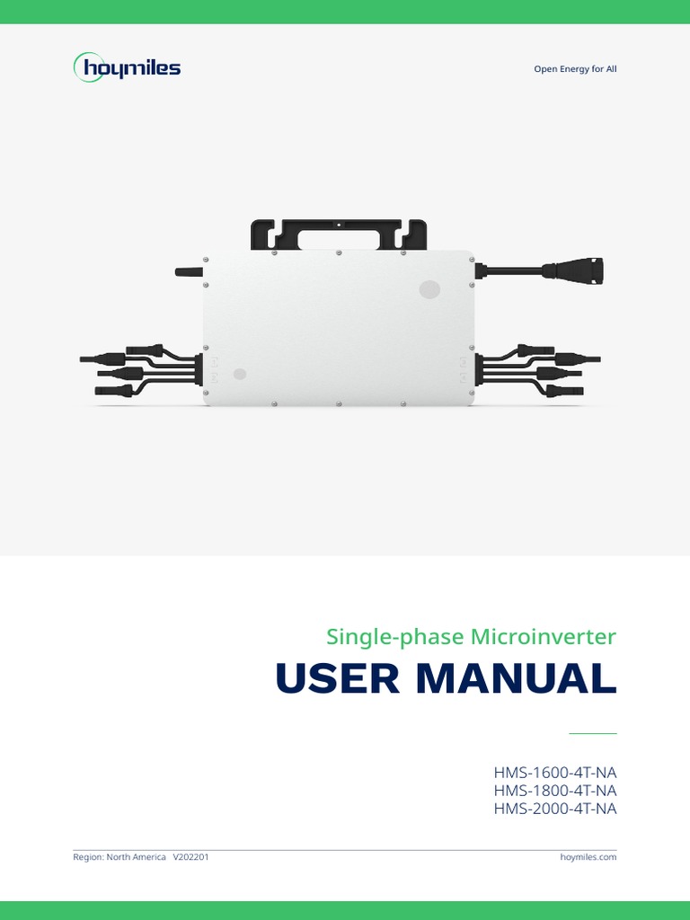 User Manual - HMS-1600-1800-2000-4T-NA - EN - V202201 | PDF