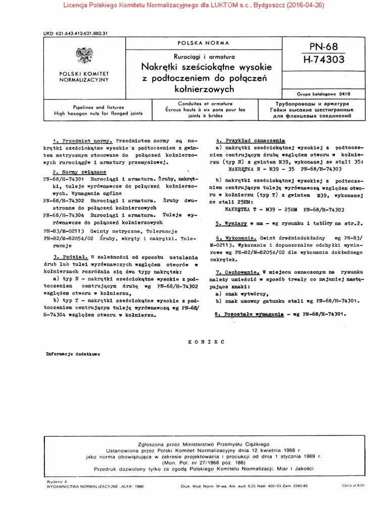 PN H 74303 - 1968P | PDF