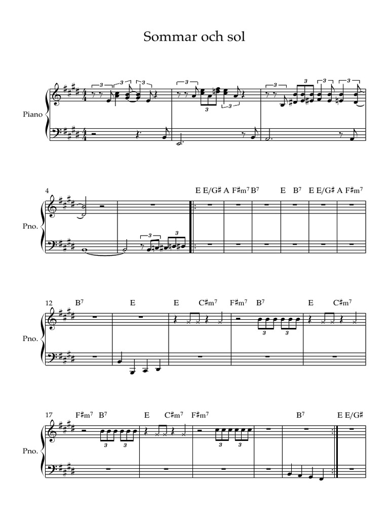 Sommar Och Sol E | PDF