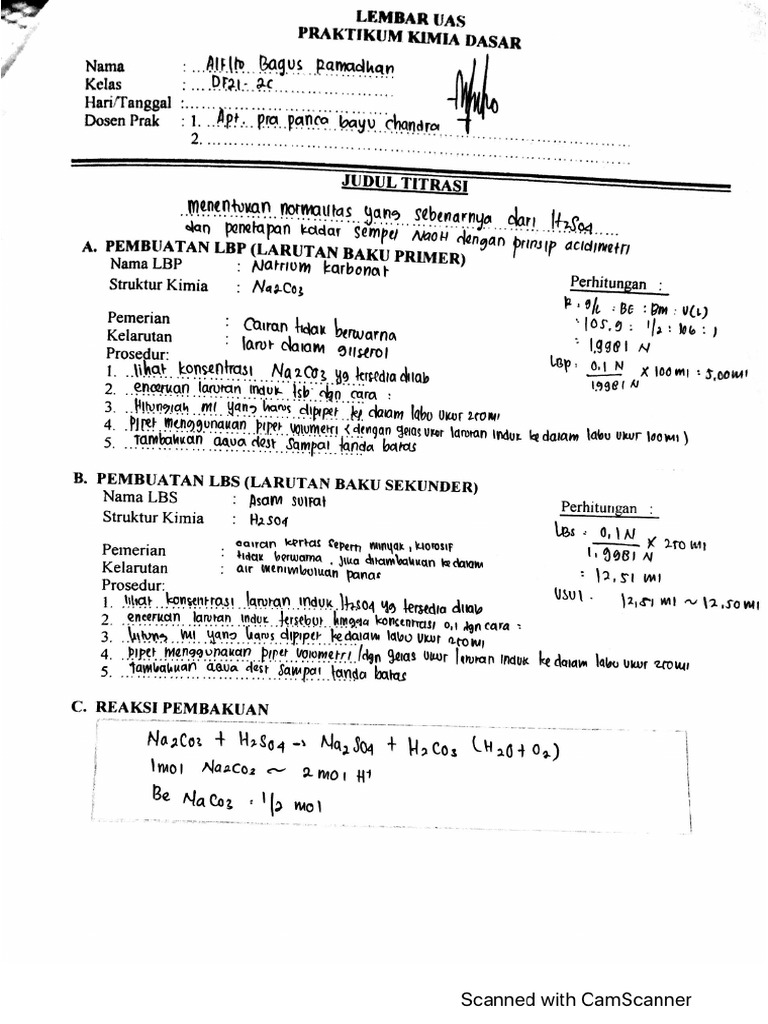 Alfito Bagus df21-2c Acidimetri | PDF
