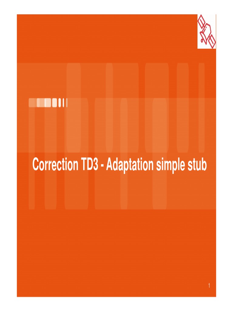 TD3 Simple Stub | PDF | Impédance (électricité) | Électrotechnique