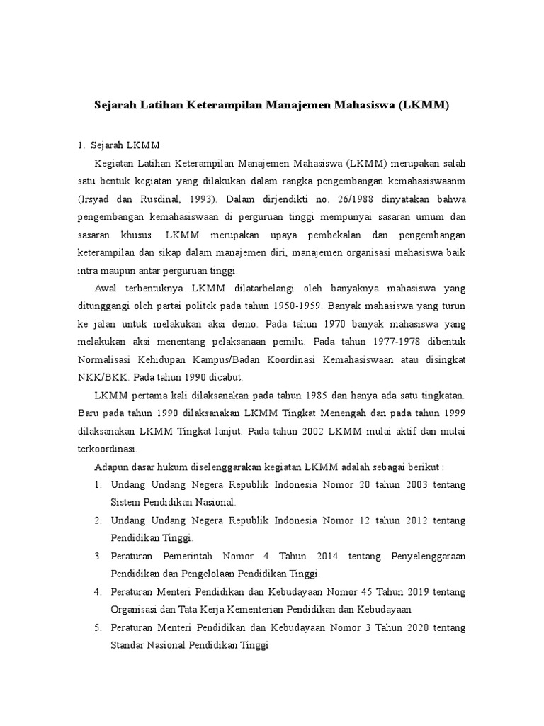 Essay LKMM | PDF | Bisnis