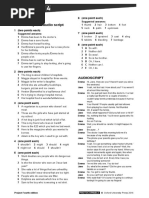 Project - 3 Unit 4 Answer Key and Audio Script | PDF | London | Vehicles For Hire