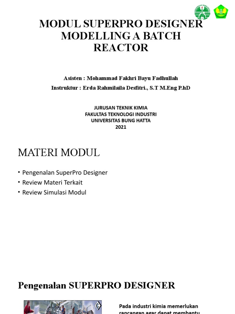 Modul 5 Superpro Designer | PDF