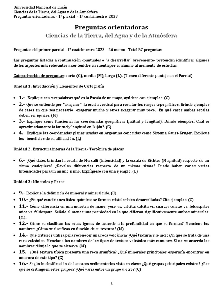 UNLu CTAA Preguntas Orientadoras 1Âº Parcial 1Âº Cuat. 2023 26 Marzo ...