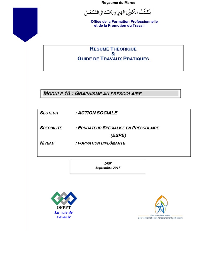 Module 10 - FD-Graphisme Et Pré-Écriture Au Préscolaire | PDF