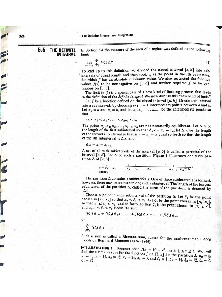 Definite Integral Area of Plane Region | PDF