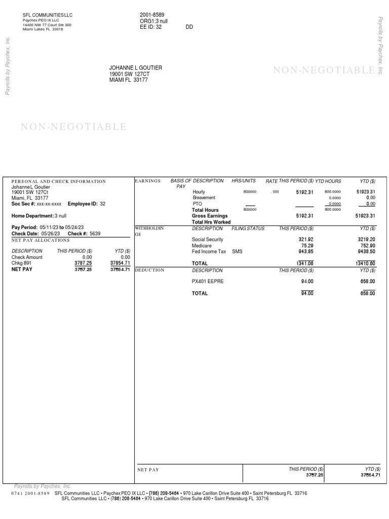 Multiple Check Stubs | PDF
