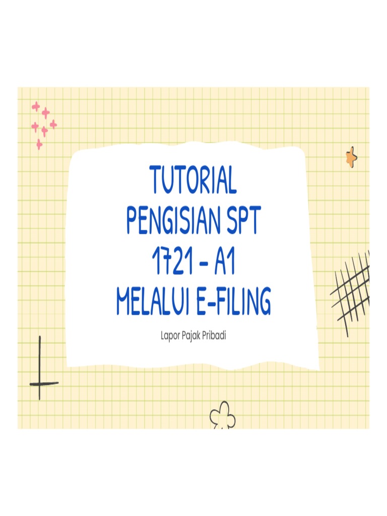 Tutorial Pengisian SPT Pajak Pribadi Tahun 2022 | PDF