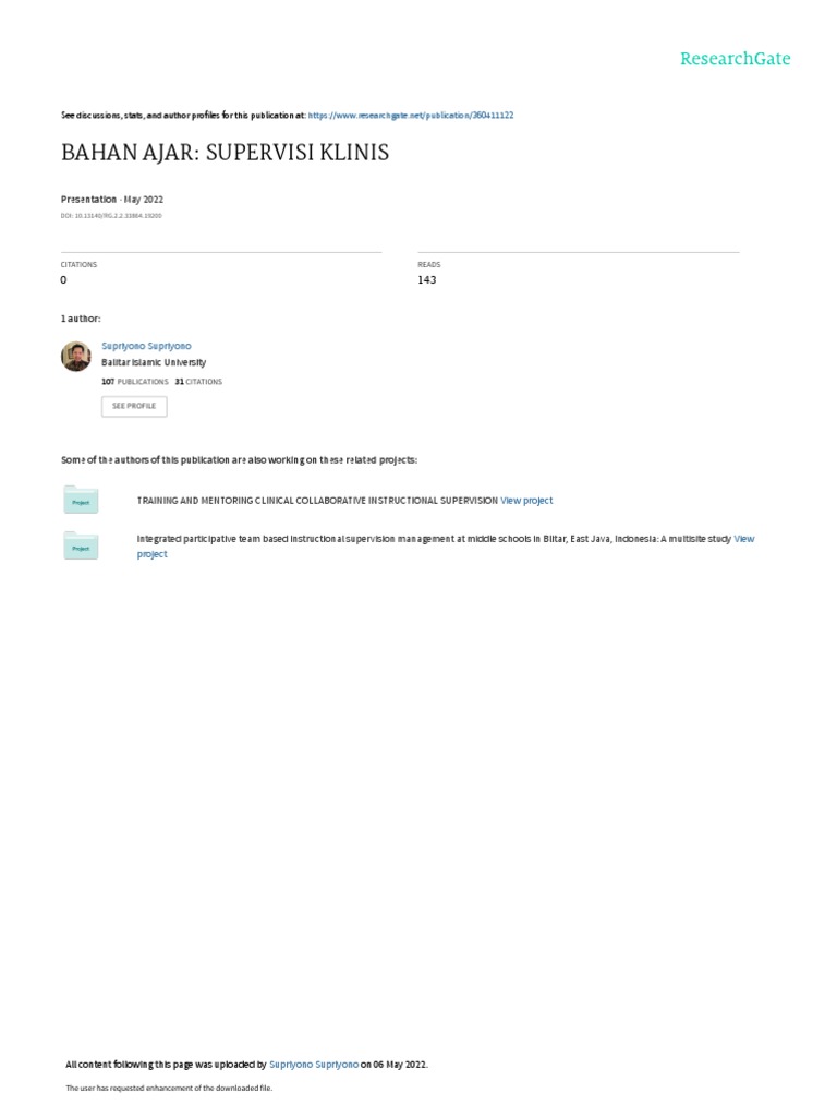 Supervisi Klinis COmplete | PDF