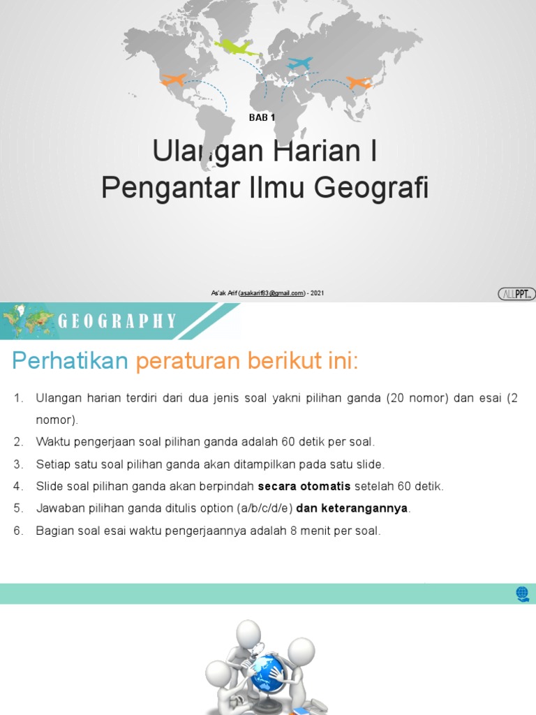 Ulangan Harian X Geo BAB I | PDF | Science & Mathematics