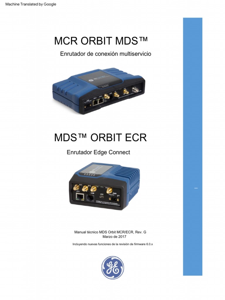 Manual MDS Orbit - ESPAÑOL (001-236) | PDF | Enrutador (Computación ...