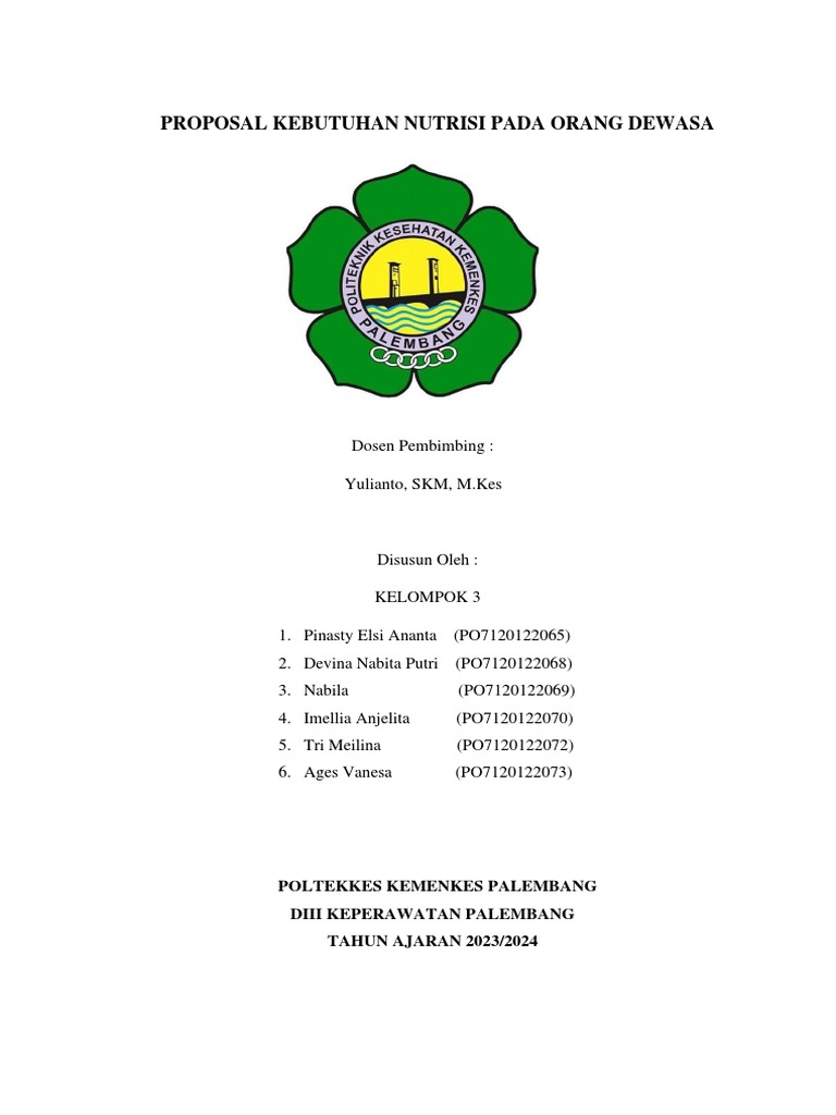 Nutrisi Dewasa: Panduan Proposal | PDF