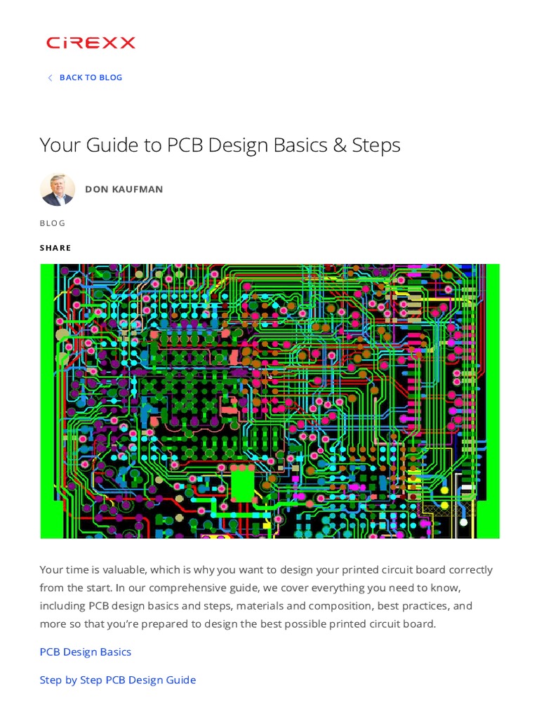 PCB Design Steps & Complete Guide _ Cirexx | PDF | Printed Circuit ...