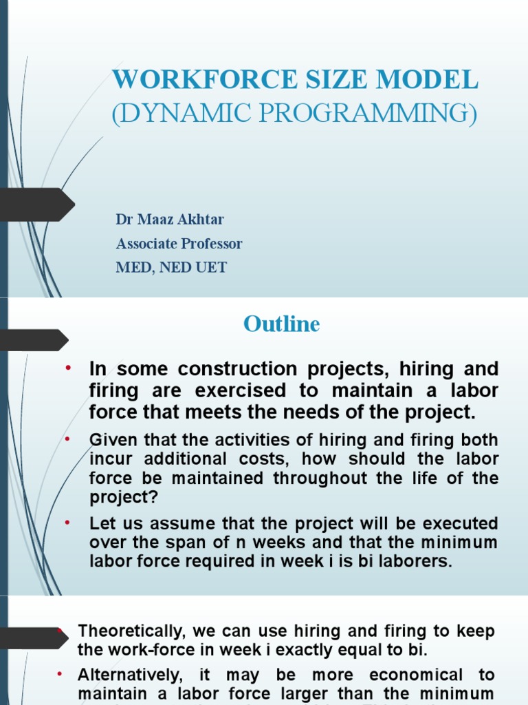 Workforce Size Model 26-Aug-2020 | PDF | Applied Mathematics | Economies