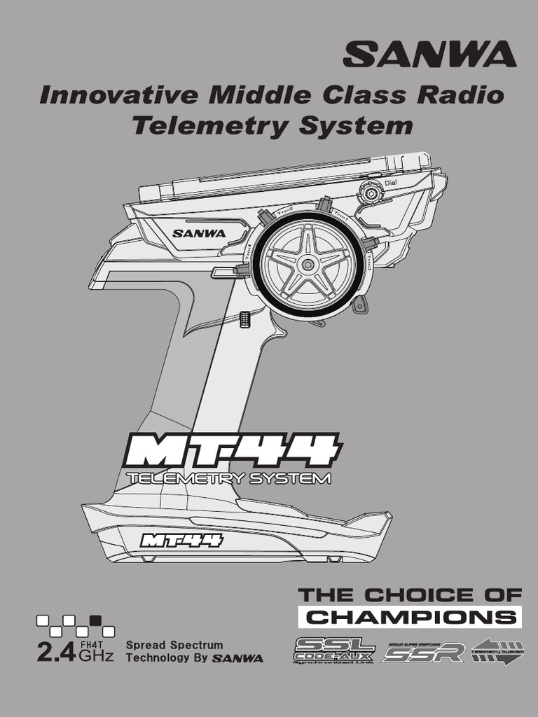 Sanwa Mt-44 Manual | PDF | Radio | Wireless