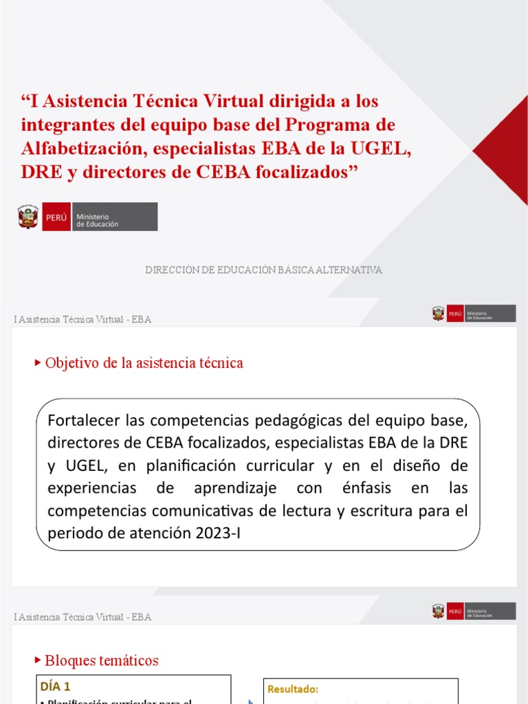 1) PPT Minedu 2023-OBJETIVO AT | PDF