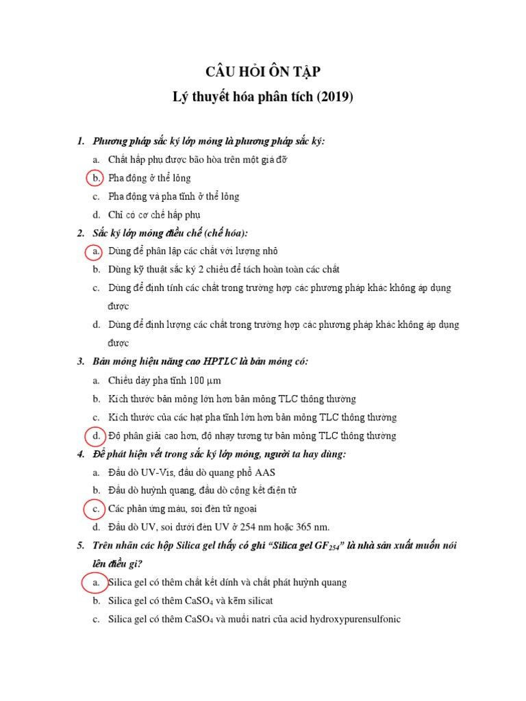 123doc-cau-hoi-on-tap-hoa-phan-tich-trac-nghiem | PDF