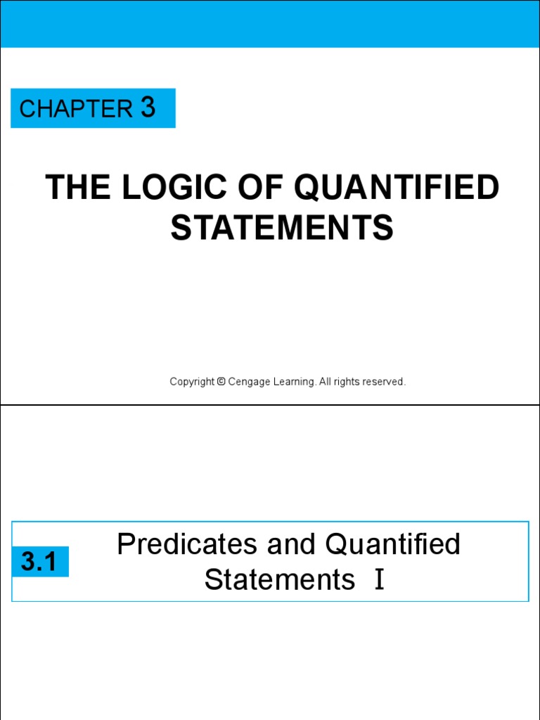 EppDM5e 03 01 | PDF | First Order Logic | Mathematical Concepts