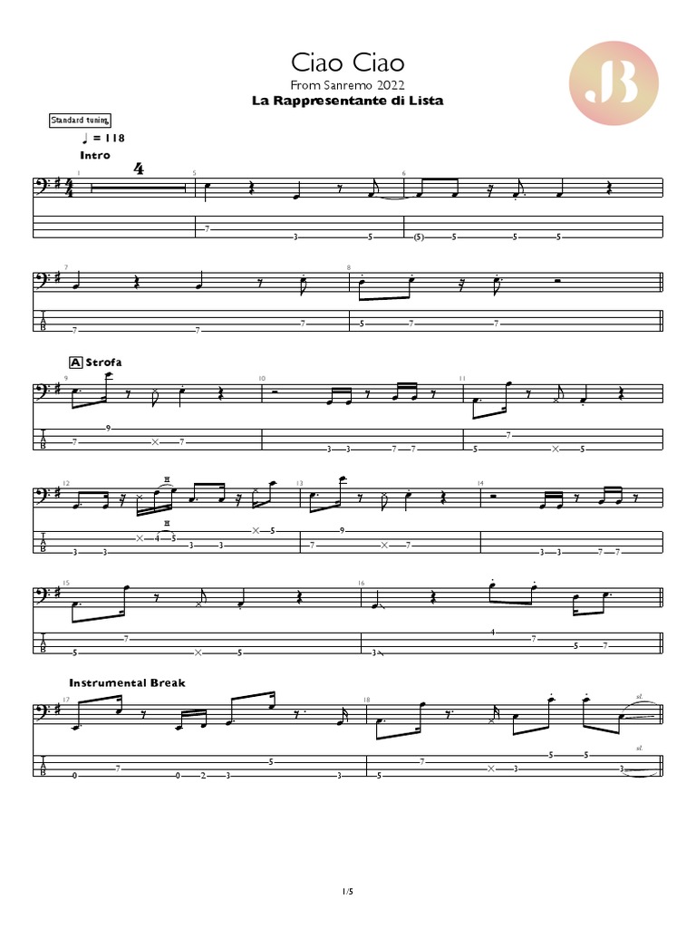 Ciao Ciao - La Rappresentante Di Lista | PDF