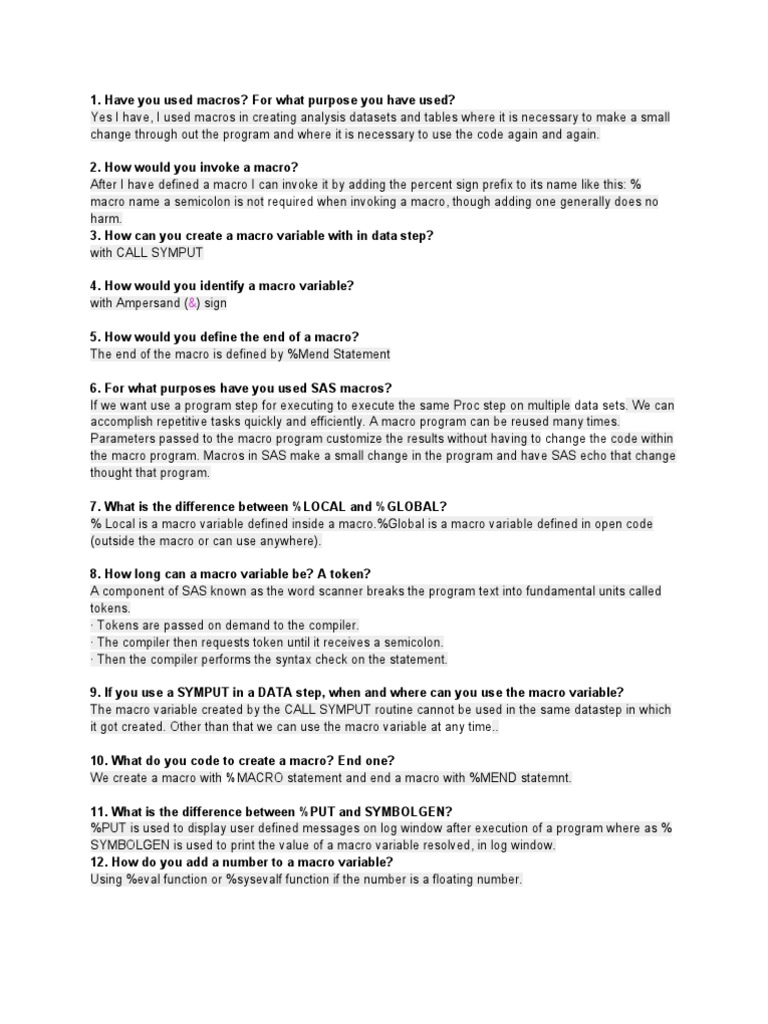 SAS Macro Programming Guide | PDF | Sas (Software) | Parameter ...