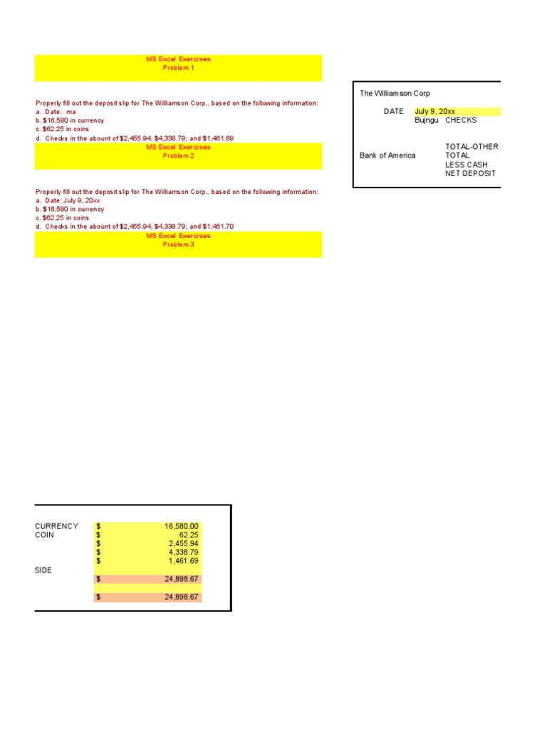 Problem 1-10 | PDF | Cheque | Deposit Account Problem 1-10 | PDF | Cheque | Deposit Account