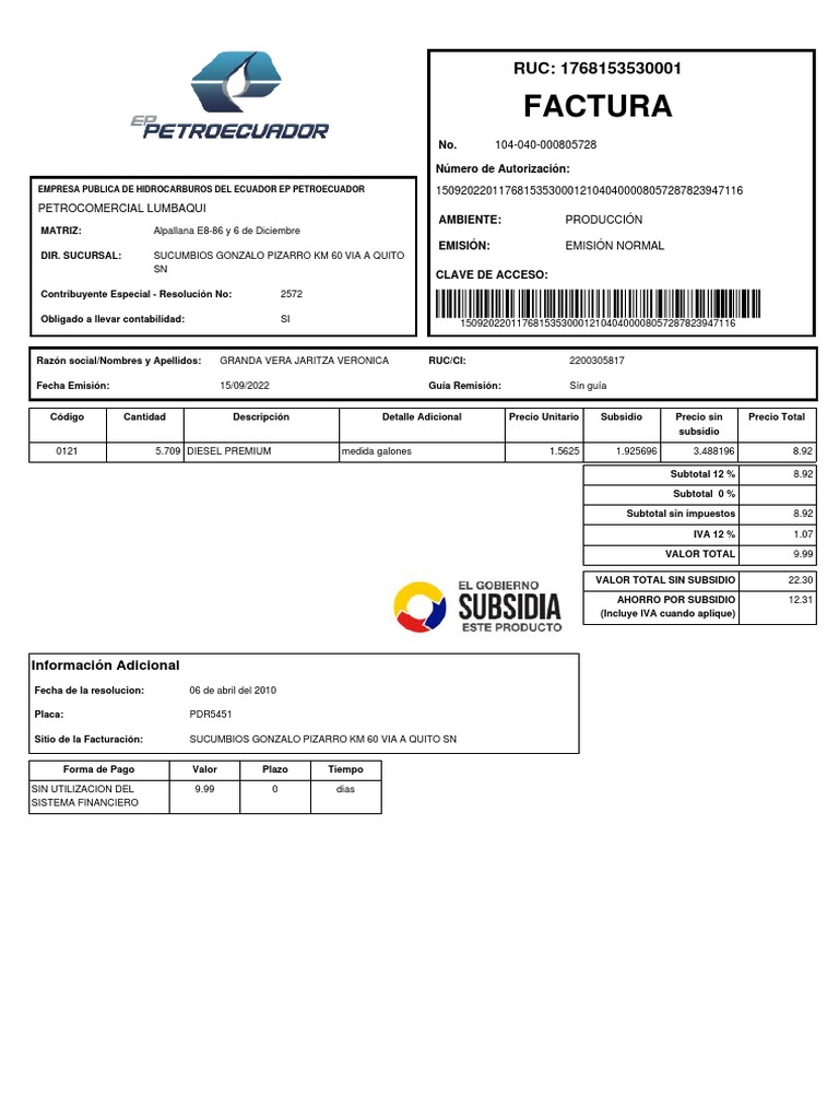 Factura: No. Número de Autorización | PDF | Business | Pagos