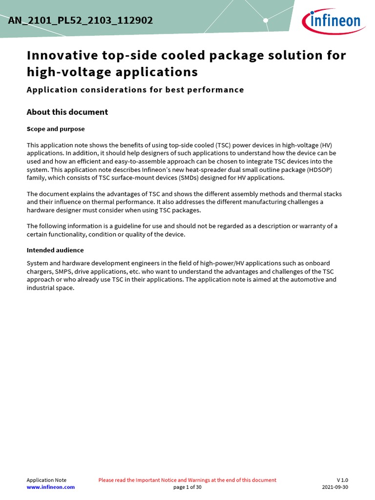 Infineon-Package Top Side Cooled Package For High Voltage application ...