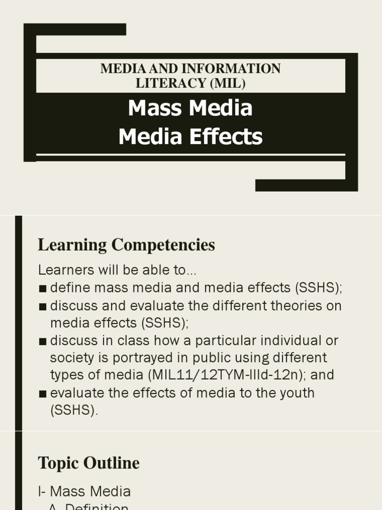 Understanding Media Effects on Youth | PDF | Propaganda | Mass Media