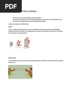 Rubber Band Energy: Kinetic & Potential | PDF | Elasticity (Physics ...
