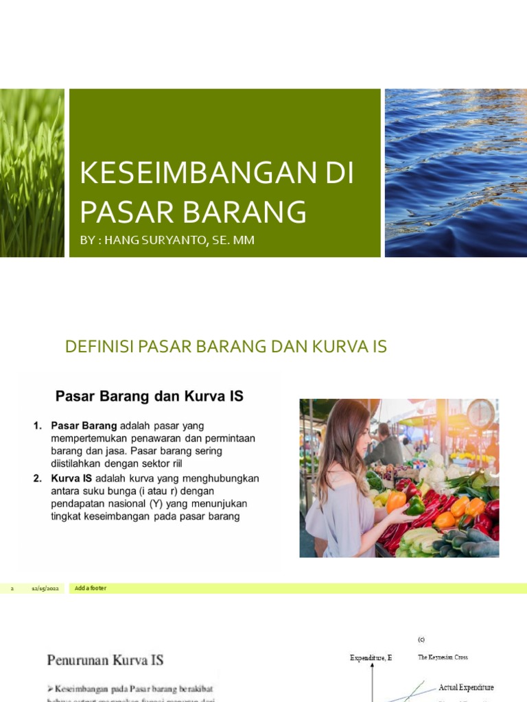 Bab 5 Keseimbangan Pasar Barang Dan Pasar Uang | PDF