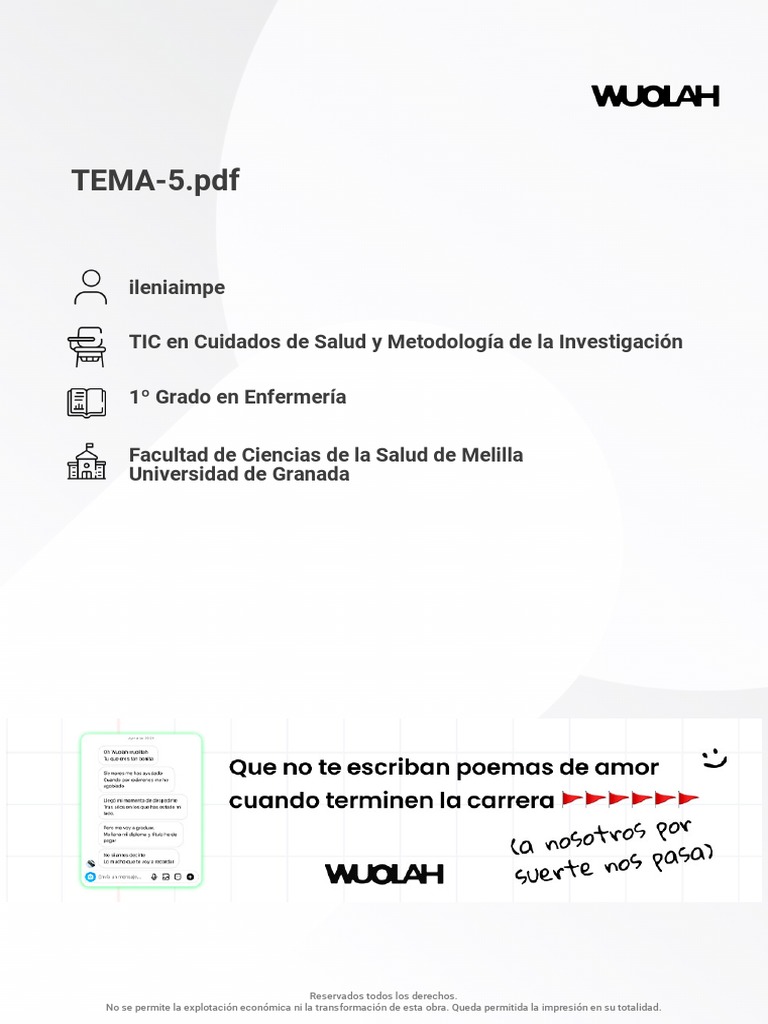 Wuolah Free TEMA 5 | PDF