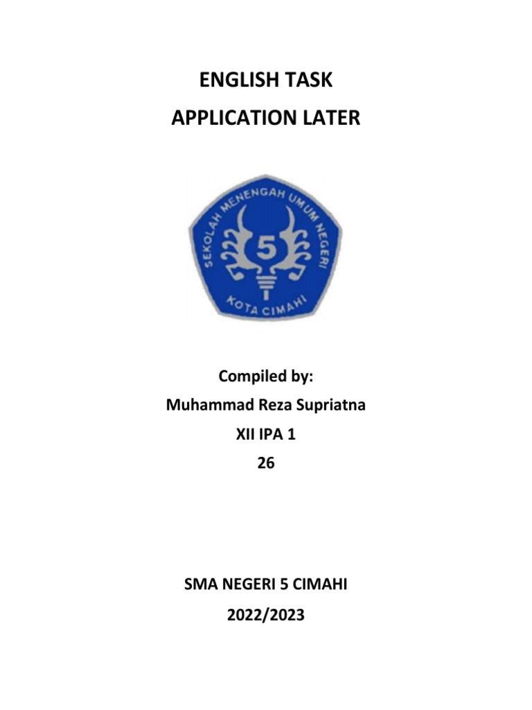 Application Later | PDF